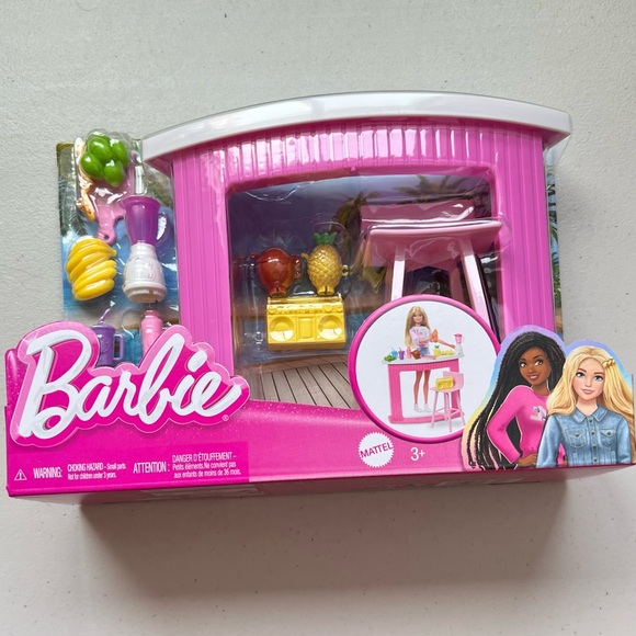 Barbie | Toys | Barbie Smoothie Bar Toy Set Barbie Furniture ...
